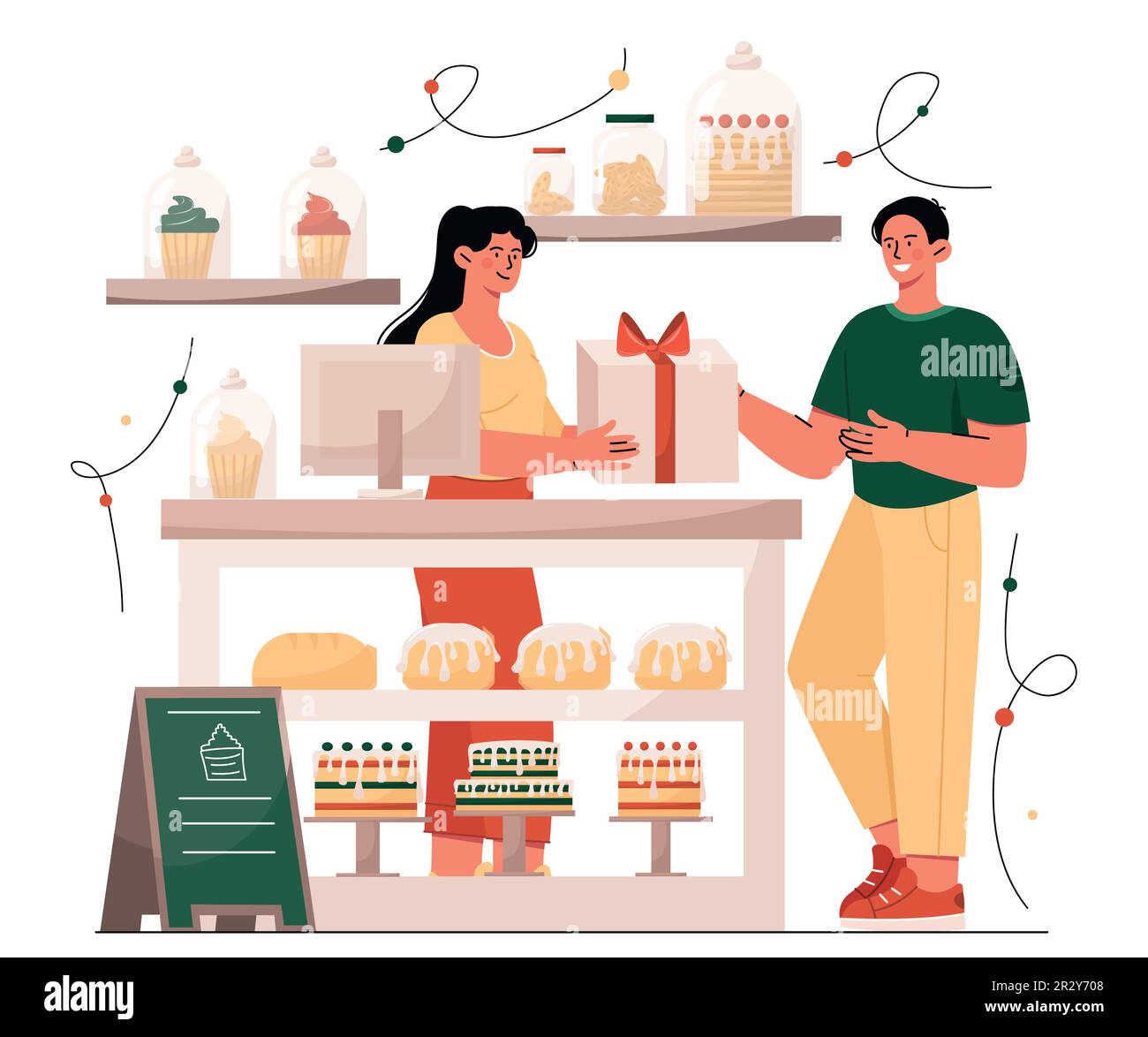 People in bakery Stock Vector Image & Art - Alamy
