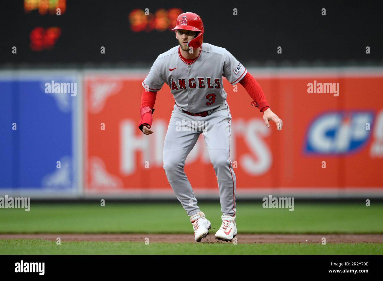 Los Angeles Angels' Taylor Ward in action during a baseball game ...