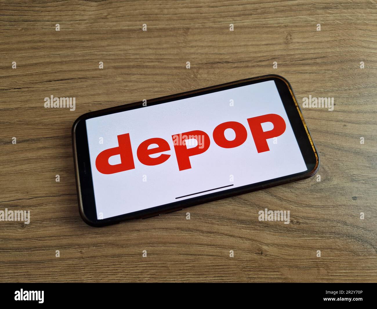 Konskie, Poland - May 20, 2023: Depop social shopping app logo ...