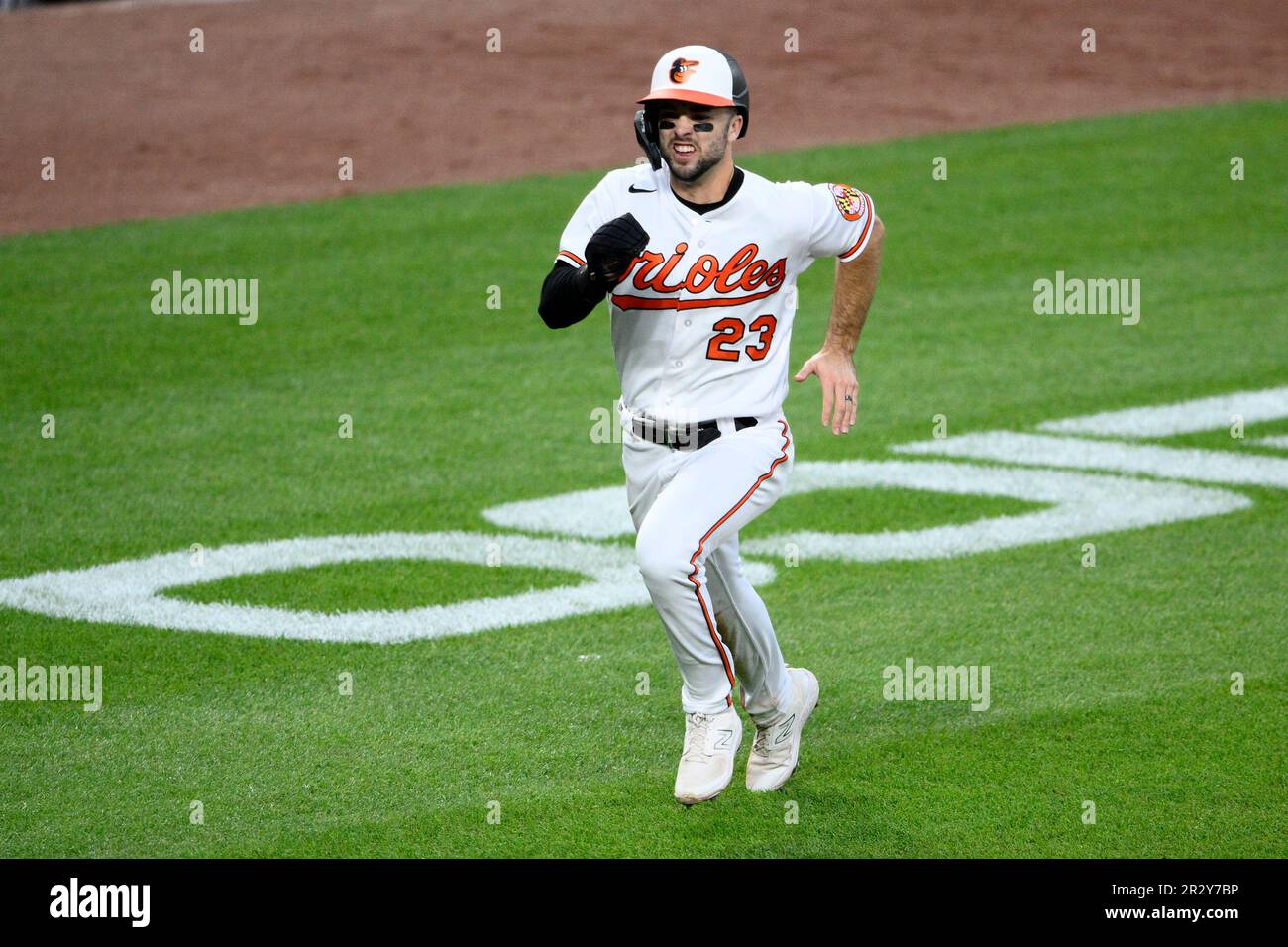 Baltimore Orioles' Terrin Vavra in action during a baseball game ...