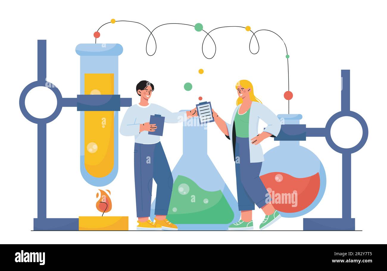 Bio chemistry experimental science Cut Out Stock Images & Pictures - Alamy