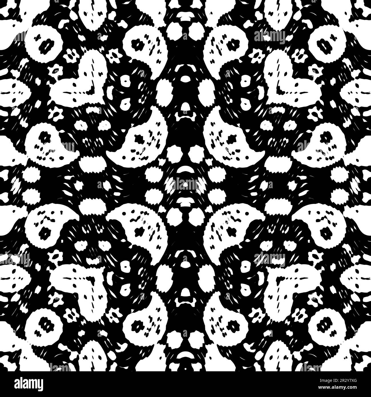 Modern geo wave pattern. Seamless fashion design tile in black and ...