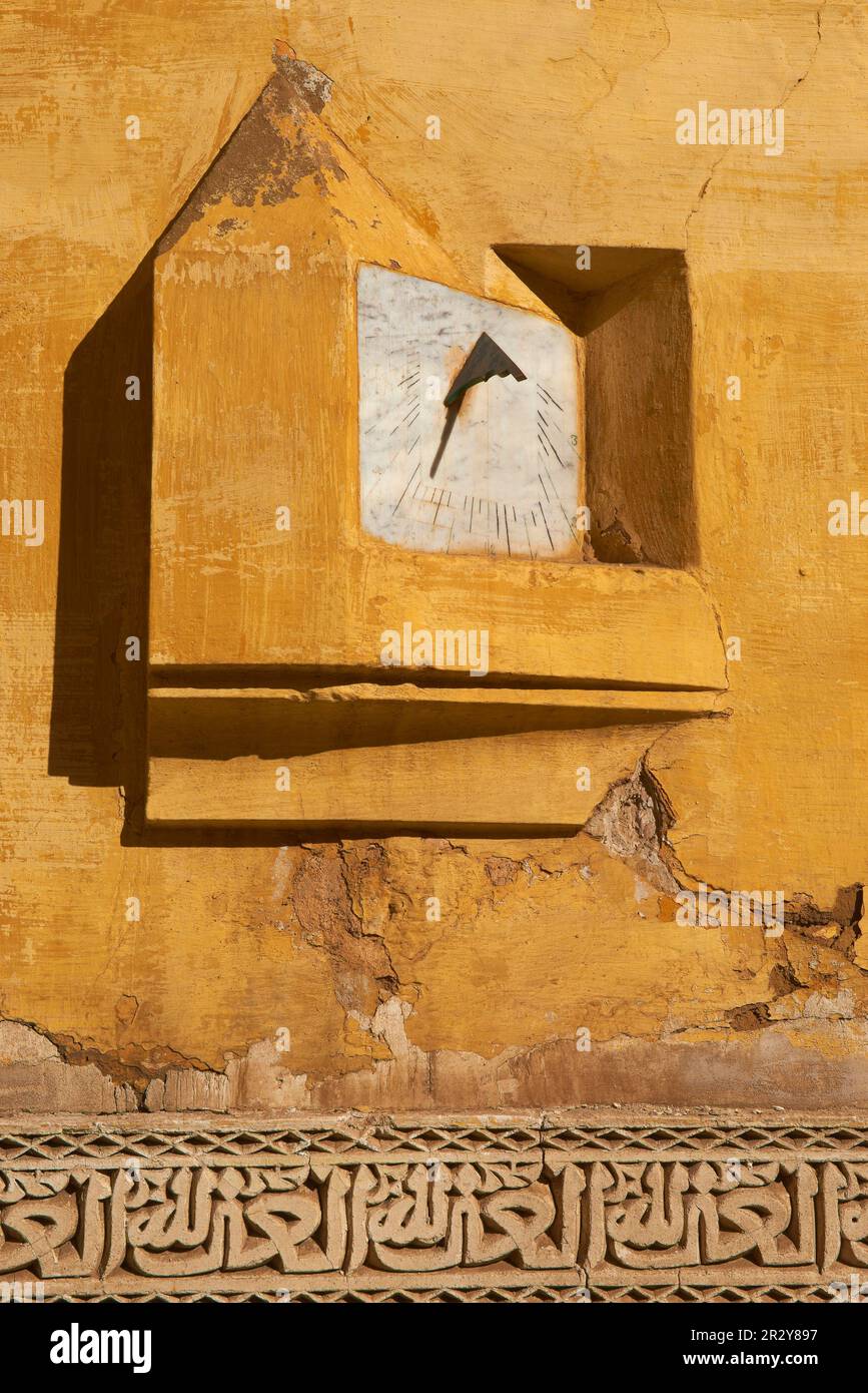 Mausoleum of Moulay Ismail, Sundial, Meknes, Maghreb, North Africa ...