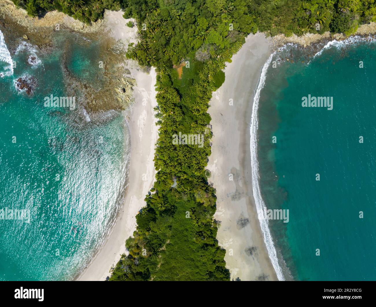 Aerial view of Manuel Antonio National Park in Costa Rica Stock Photo ...