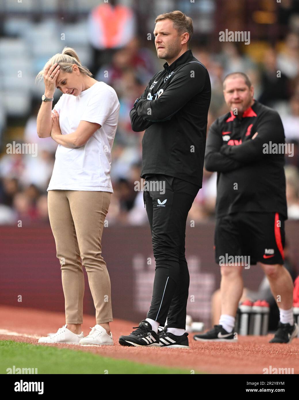 Birmingham, UK. 21st May 2023. Carla Ward Head Coach of Aston Villa ...