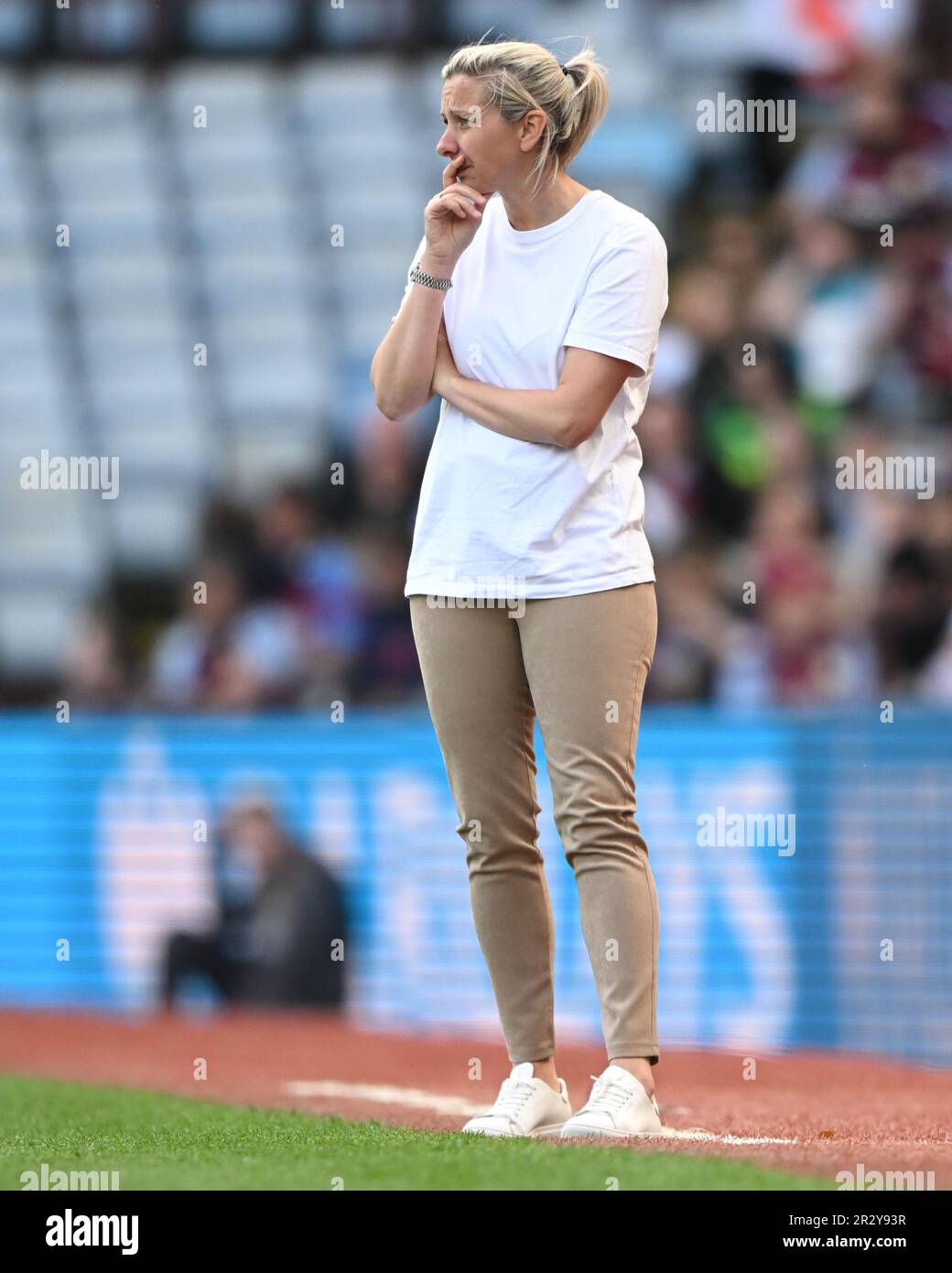 Birmingham, UK. 21st May 2023. Carla Ward Head Coach of Aston Villa ...