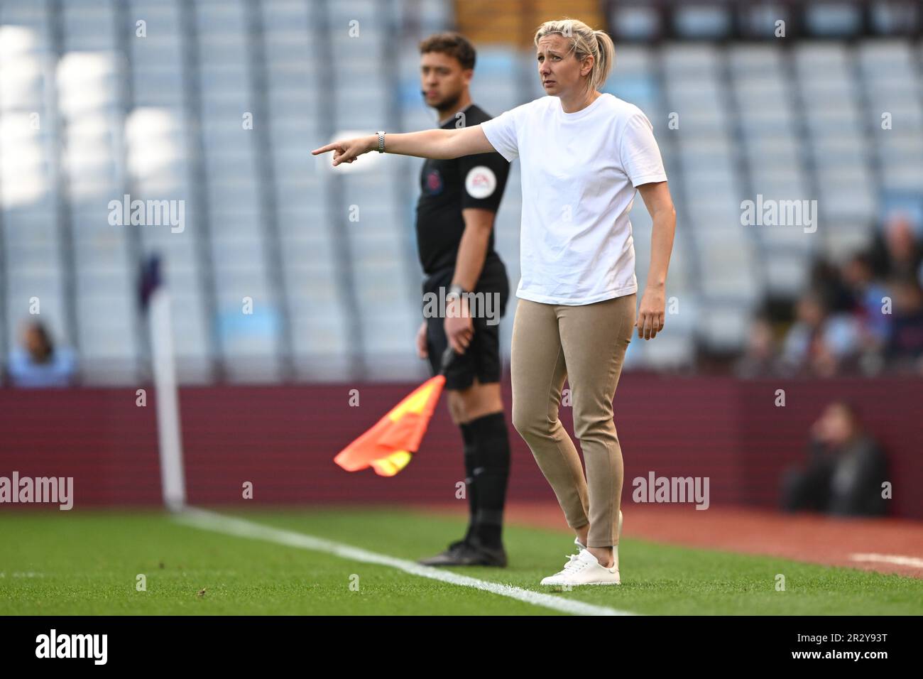 Birmingham, UK. 21st May 2023. Carla Ward Head Coach of Aston Villa ...