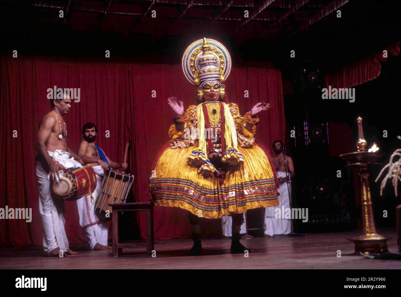 Swan character in Kathakali at Kerala Kalamandalam, classical dance of ...