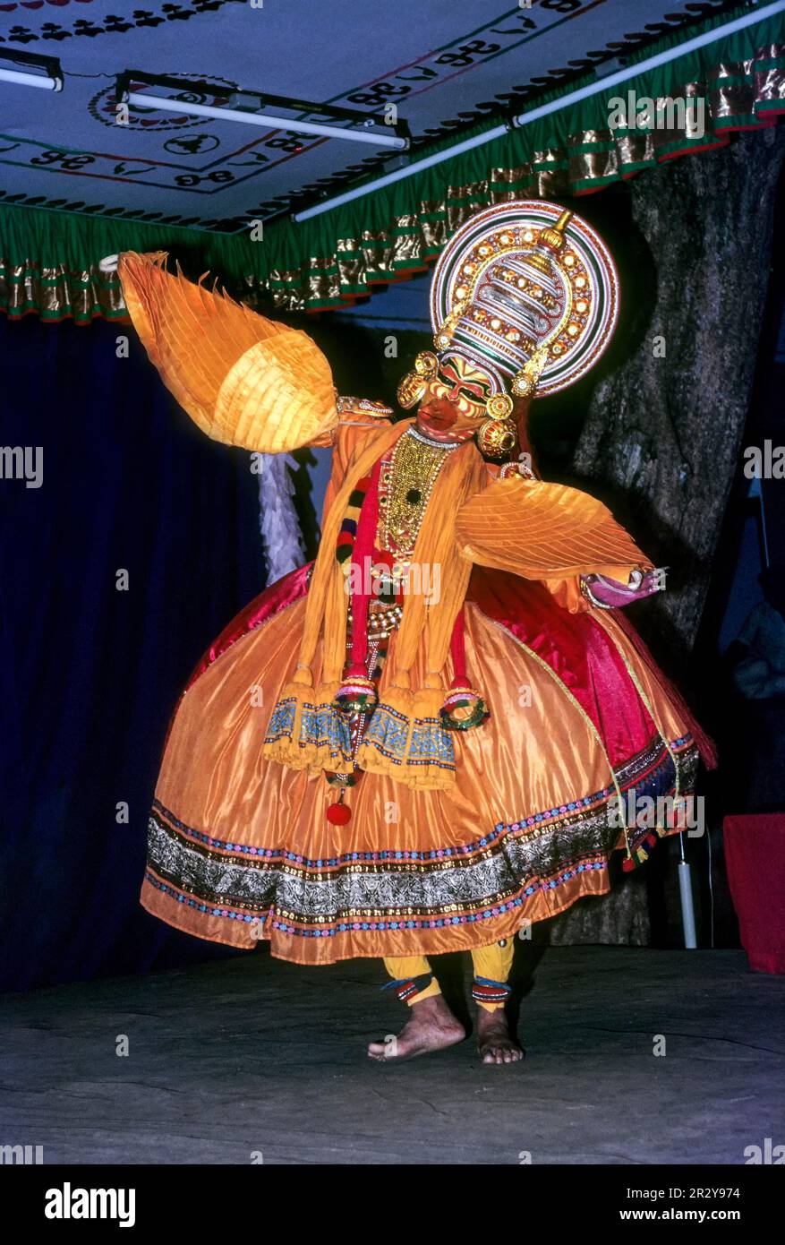 A bird character in Kathakali, usually Hamsam, Swan in Kerala, South ...