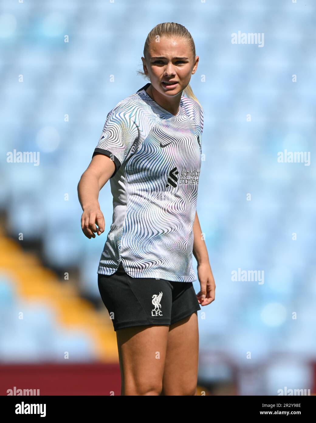 Birmingham, UK. 21st May 2023. Sofie Lundgaard of Liverpool during the ...