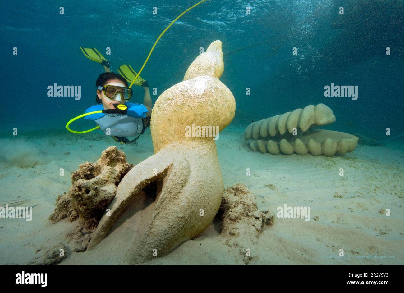 Snuba underwater sports, mix of snorkelling and scuba diving, Dominican ...