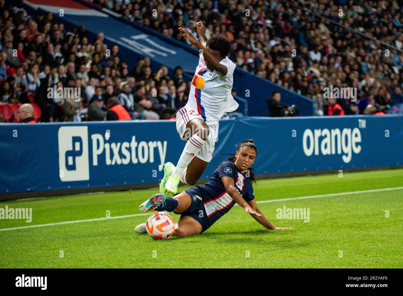 Paris, France. 21st May, 2023. Vicki Becho of Olympique Lyonnais and ...