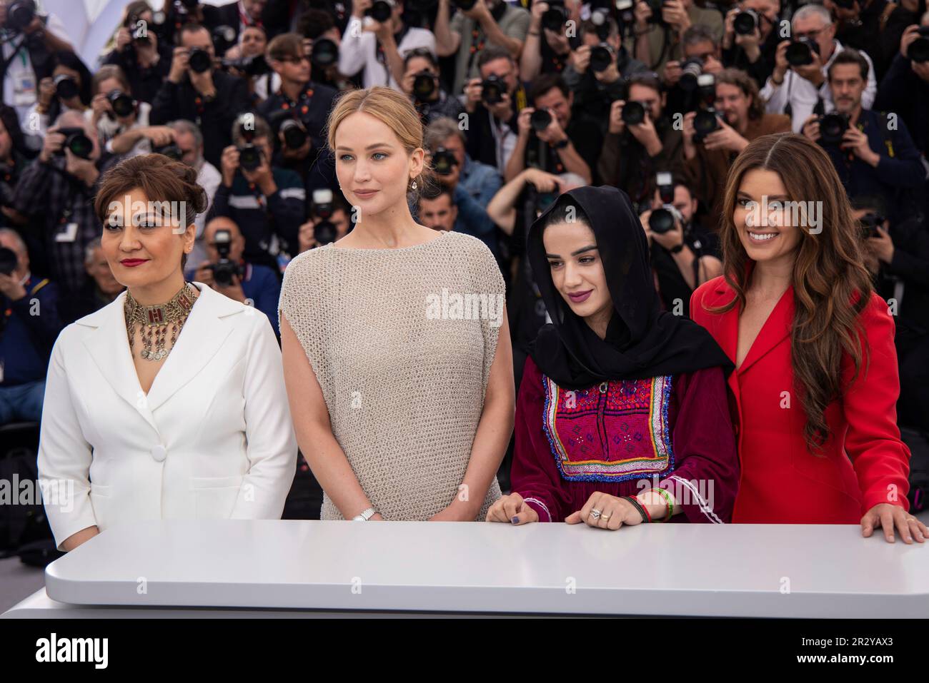 Producer Justine Ciarrocchi, Zahra, Jennifer Lawrence and Afghan ...