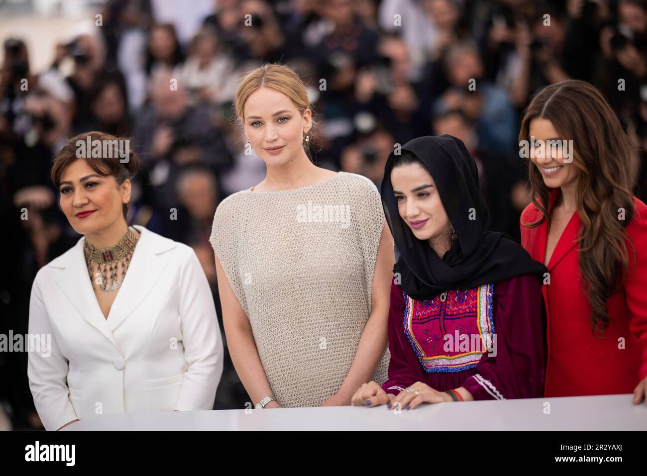Producer Justine Ciarrocchi, Zahra, Jennifer Lawrence and Afghan ...
