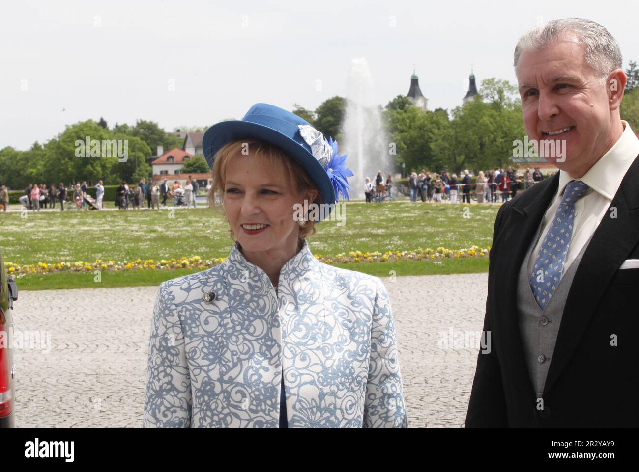 MUNICH, Germany - 20. MAY 2023: Romanian royal family, Romania's Crown ...