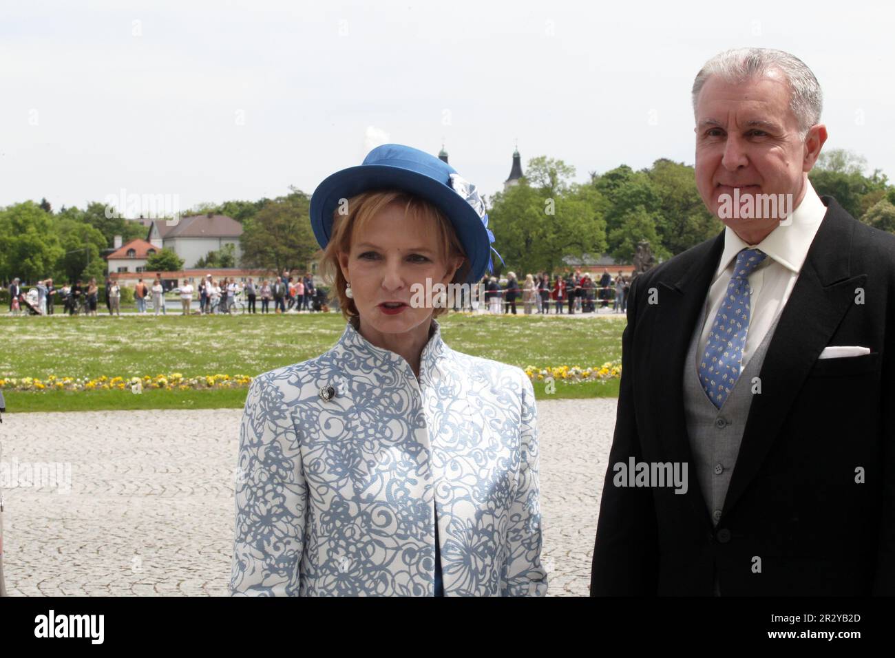 MUNICH, Germany - 20. MAY 2023: Romanian royal family, Romania's Crown ...