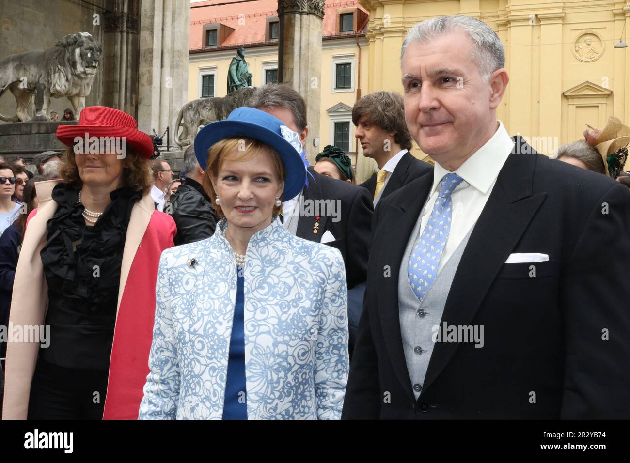 MUNICH, Germany - 20. MAY 2023: Romanian royal family, Romania's Crown ...