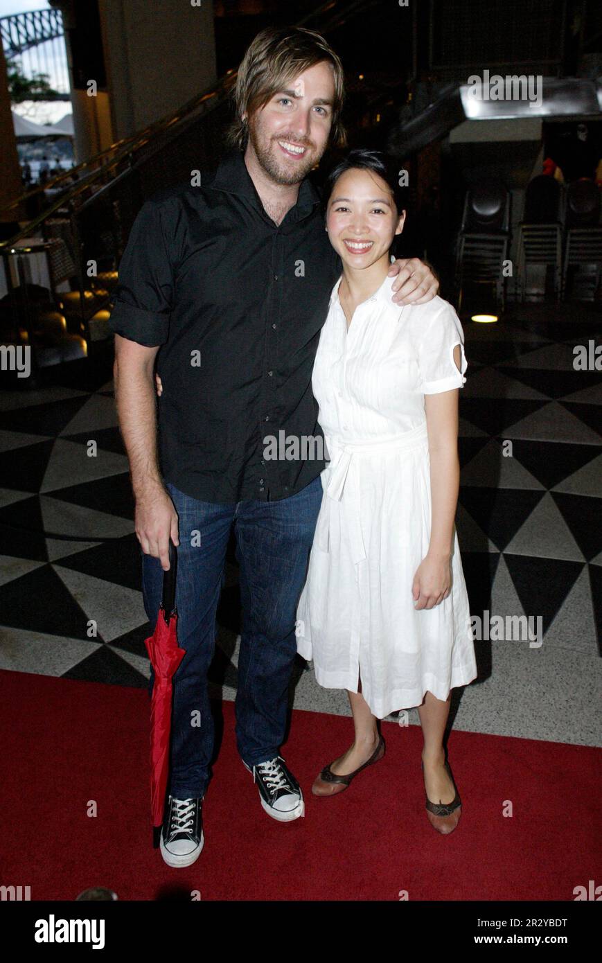 Josh Pyke (left) and partner The Australian premiere of Black Balloon ...