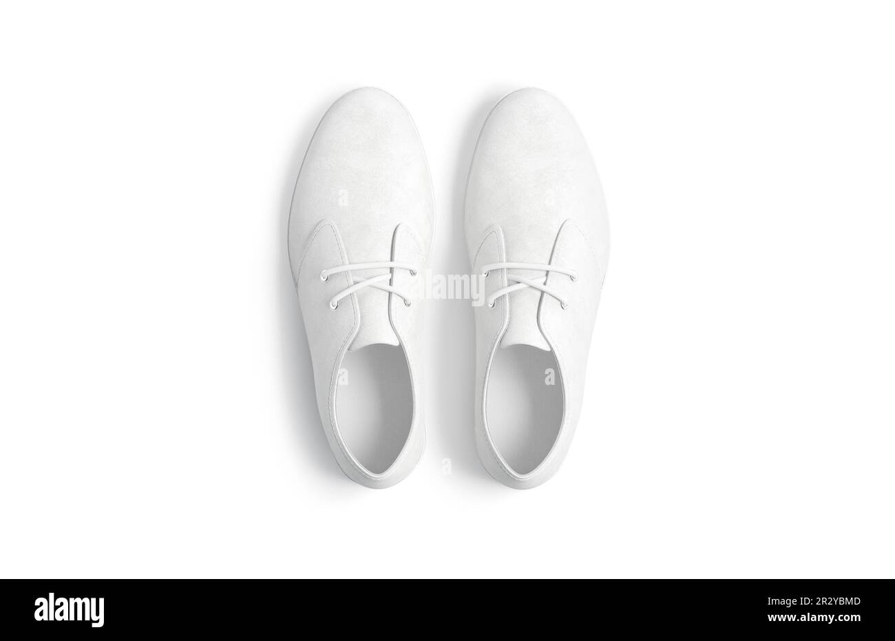 Blank white casual shoes mockup, top view Stock Photo - Alamy