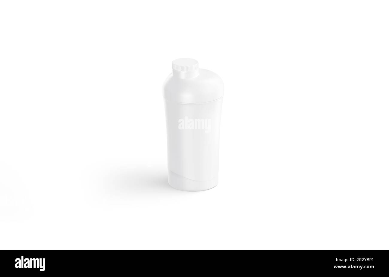 Blank white fitness shaker bottle mockup, side view Stock Photo - Alamy