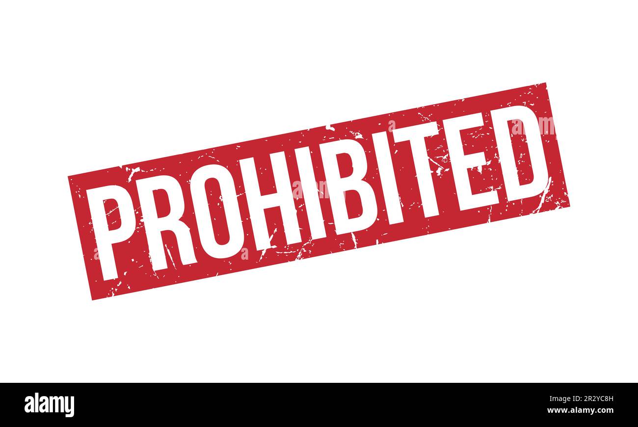 Prohibited stamp hi-res stock photography and images - Alamy