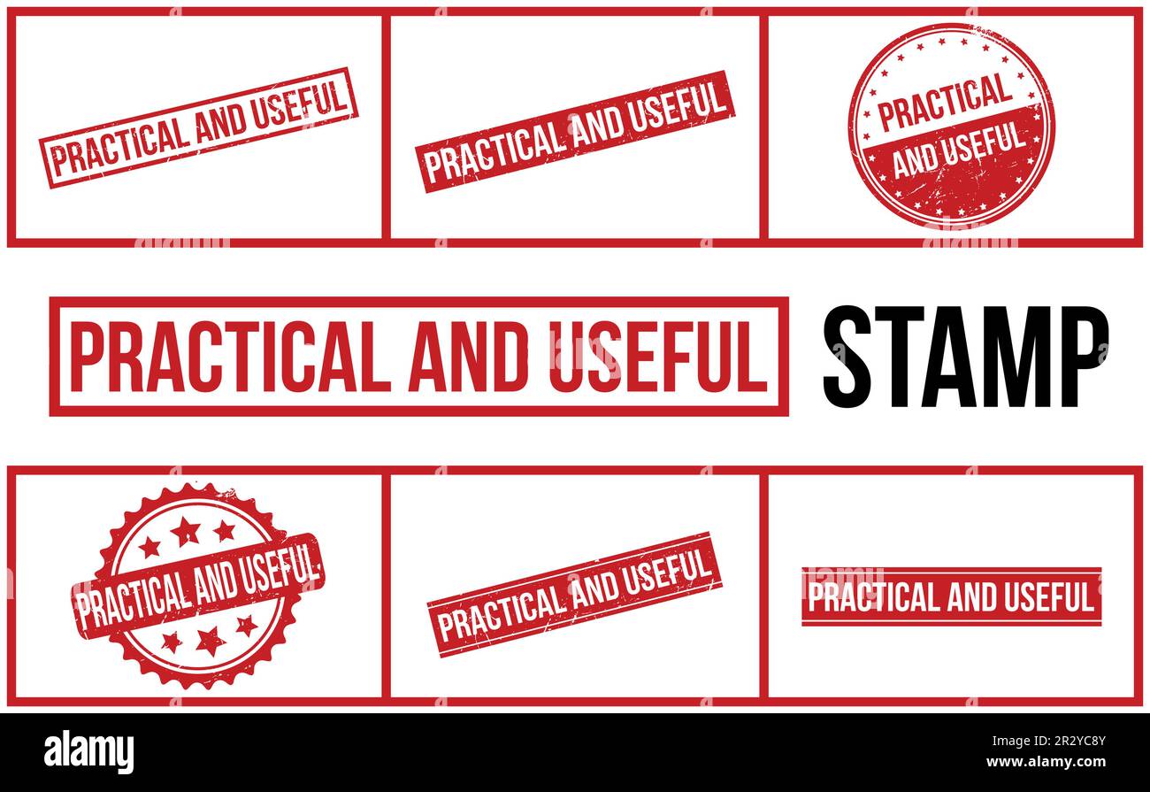 Practical and Useful Rubber Stamp Set Vector Stock Vector Image & Art ...