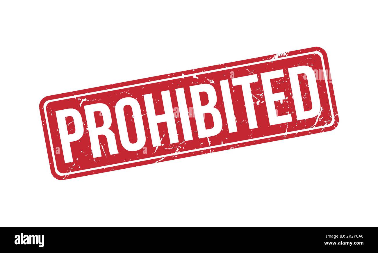 Prohibited stamp hi-res stock photography and images - Alamy