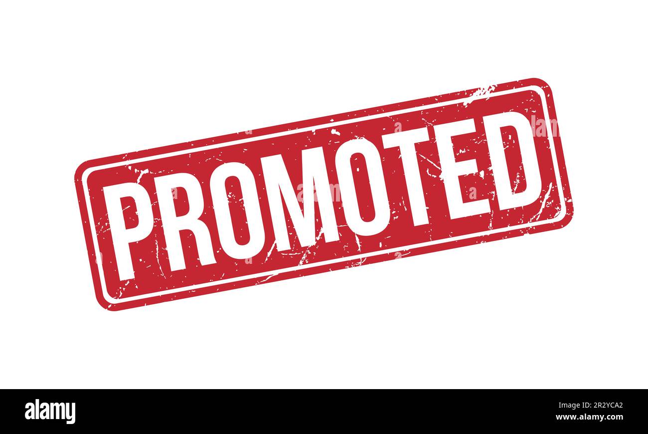 Promoted Rubber Stamp Seal Vector Stock Vector Image & Art - Alamy