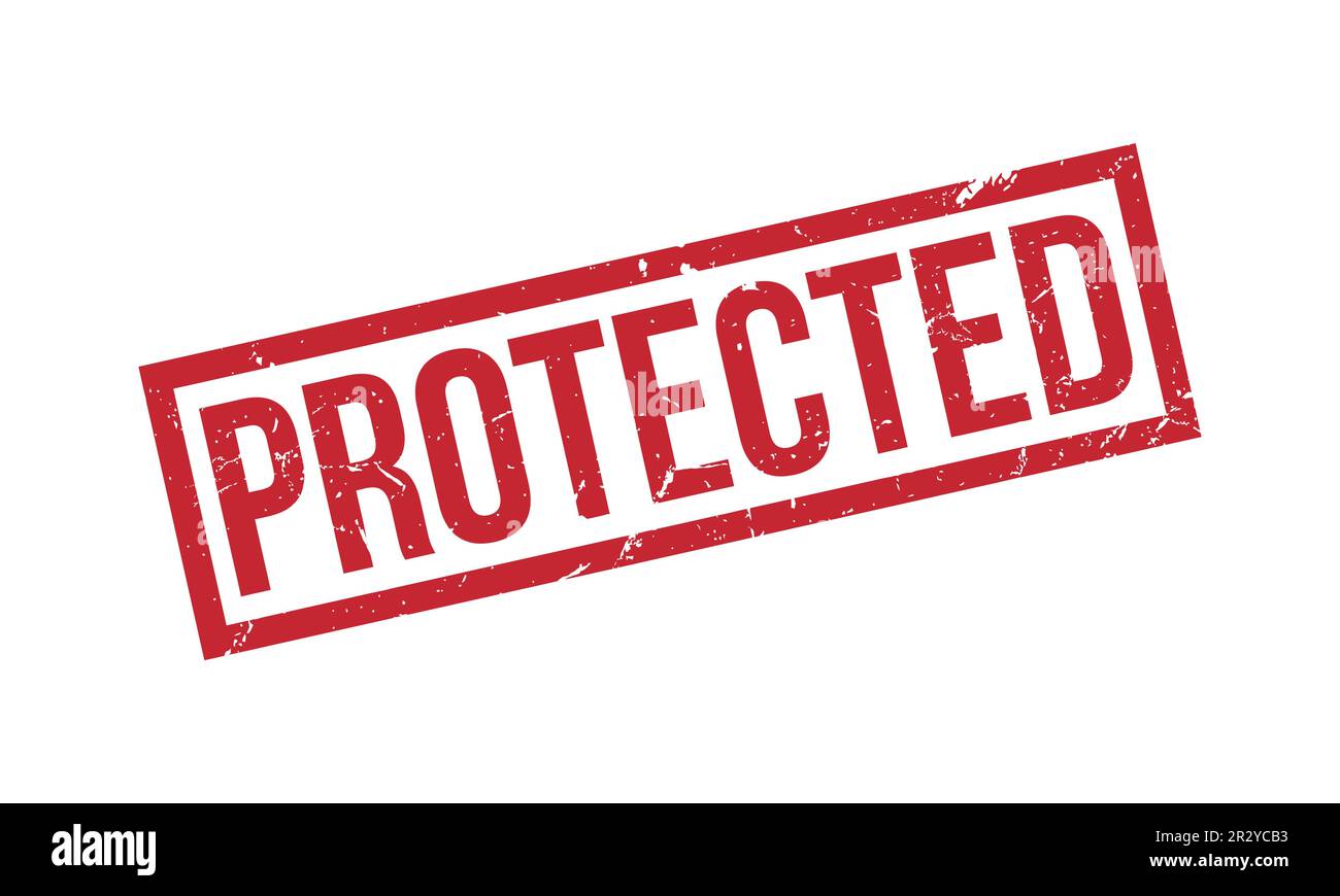 Protected Rubber Stamp Seal Vector Stock Vector Image & Art - Alamy