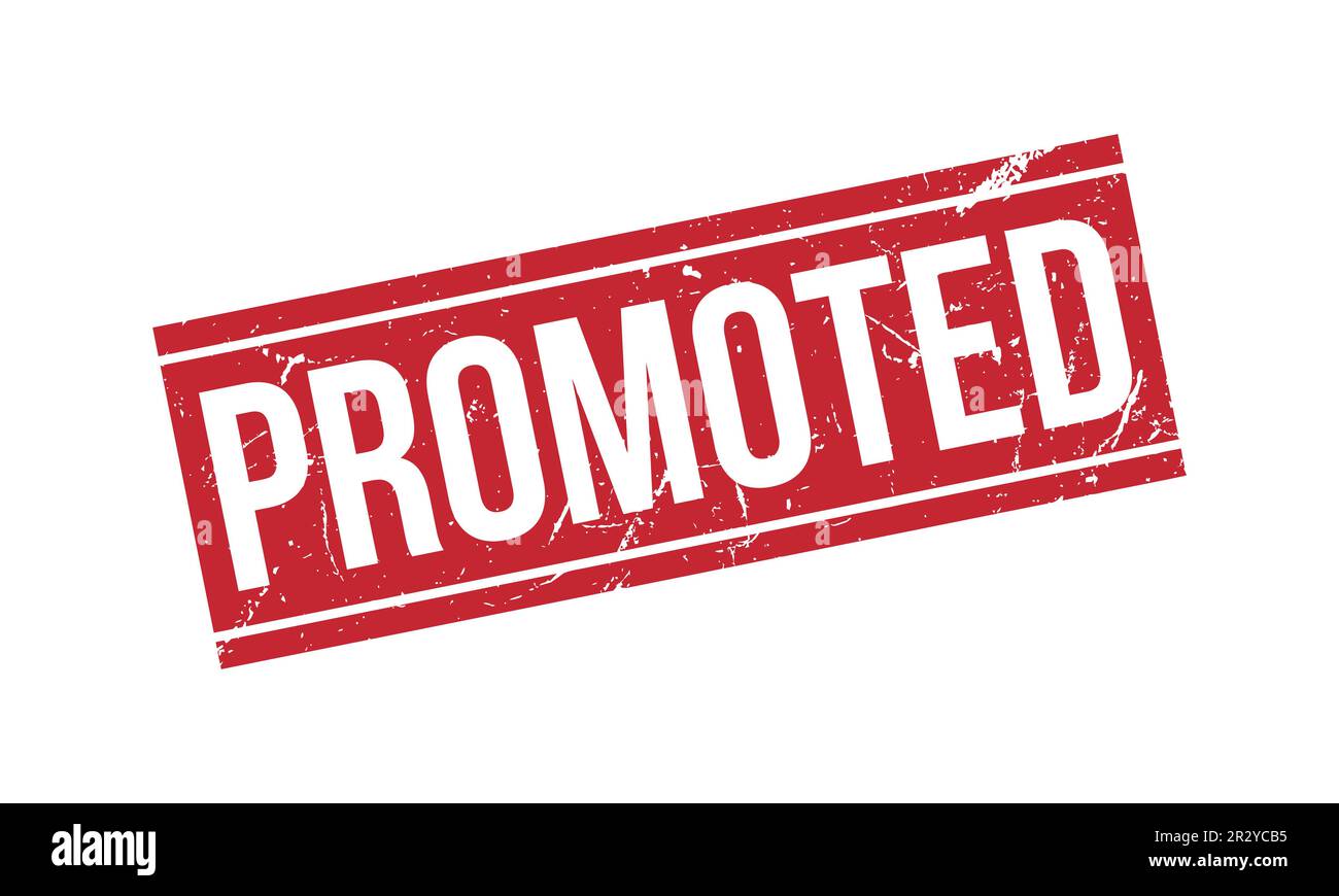 Promoted Rubber Stamp Seal Vector Stock Vector Image & Art - Alamy