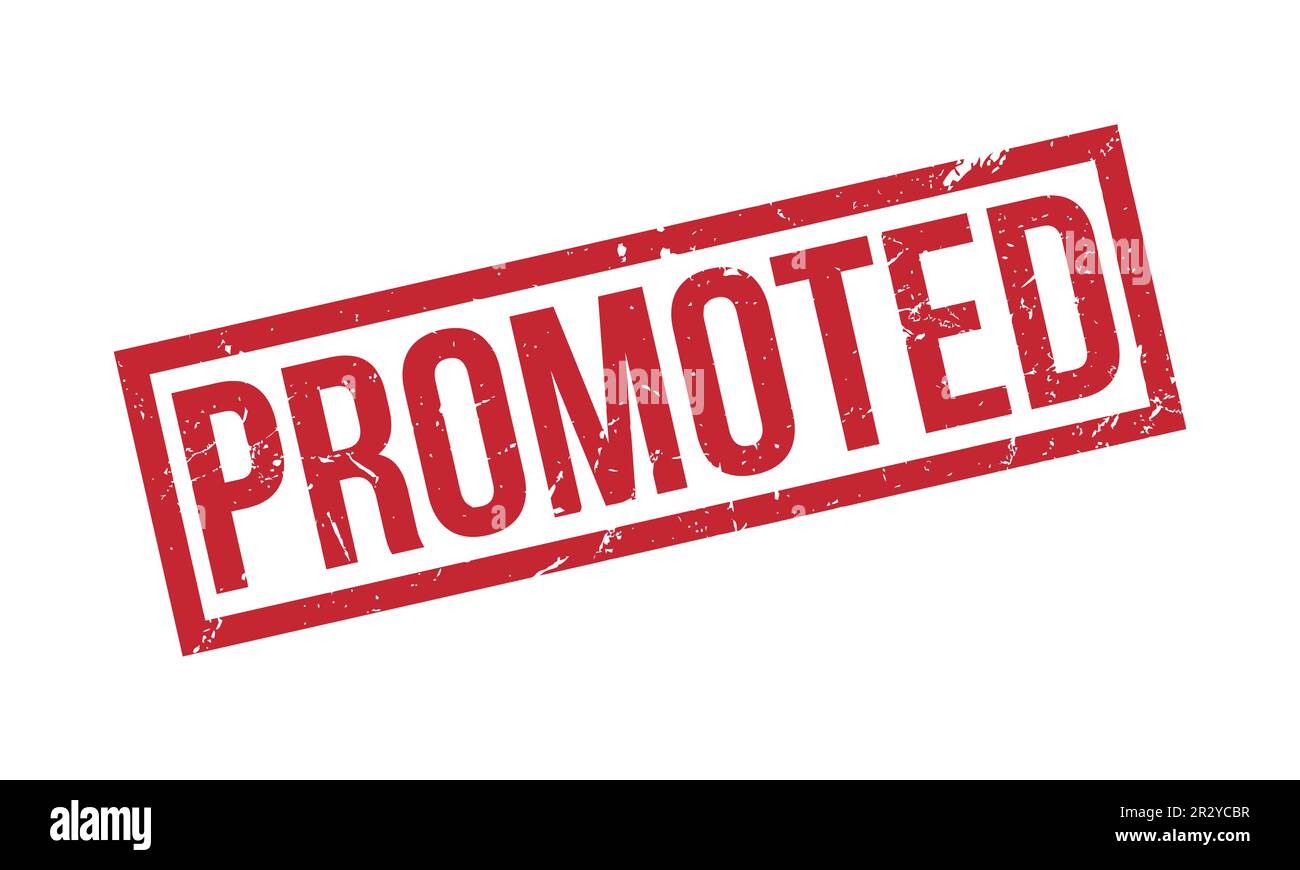 Promoted Rubber Stamp Seal Vector Stock Vector Image & Art - Alamy