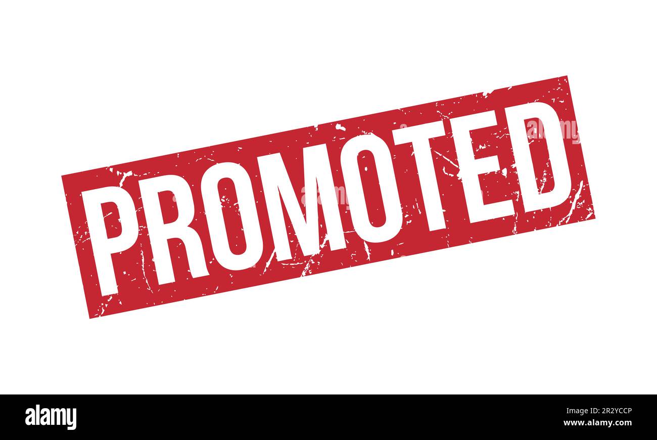 Promoted Rubber Stamp Seal Vector Stock Vector Image & Art - Alamy