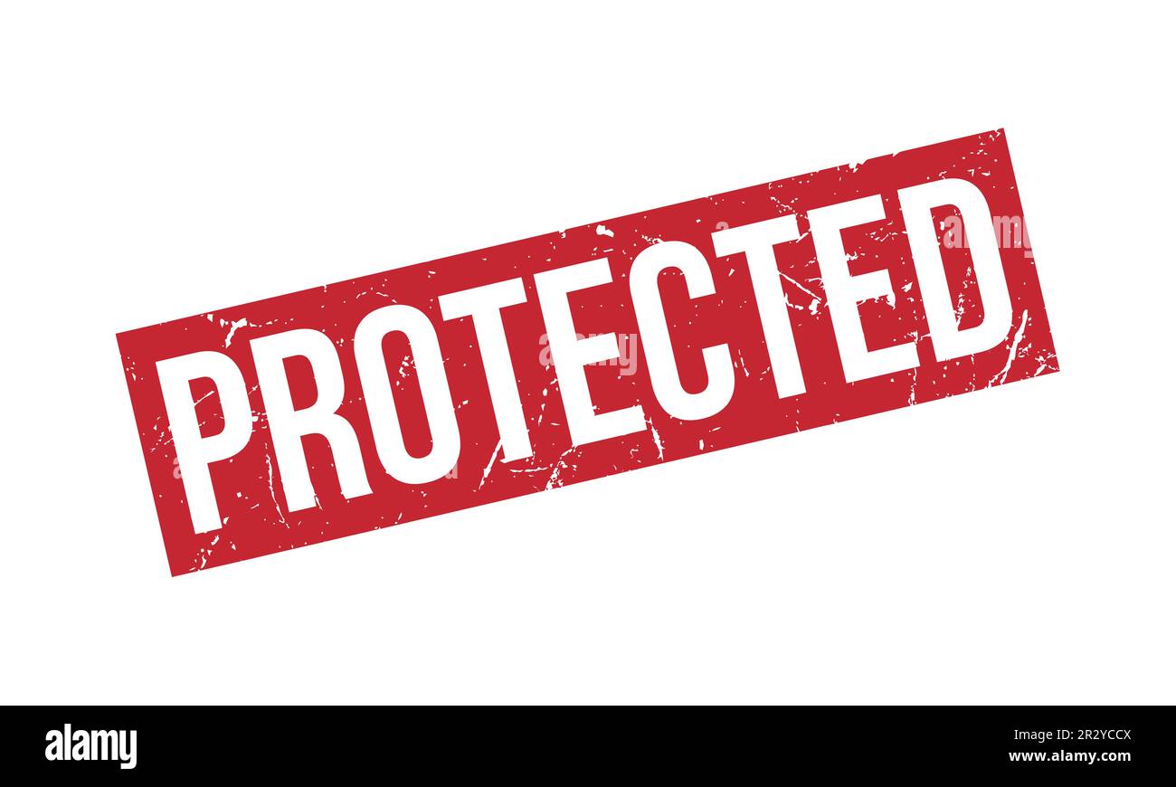 Protected Rubber Stamp Seal Vector Stock Vector Image & Art - Alamy