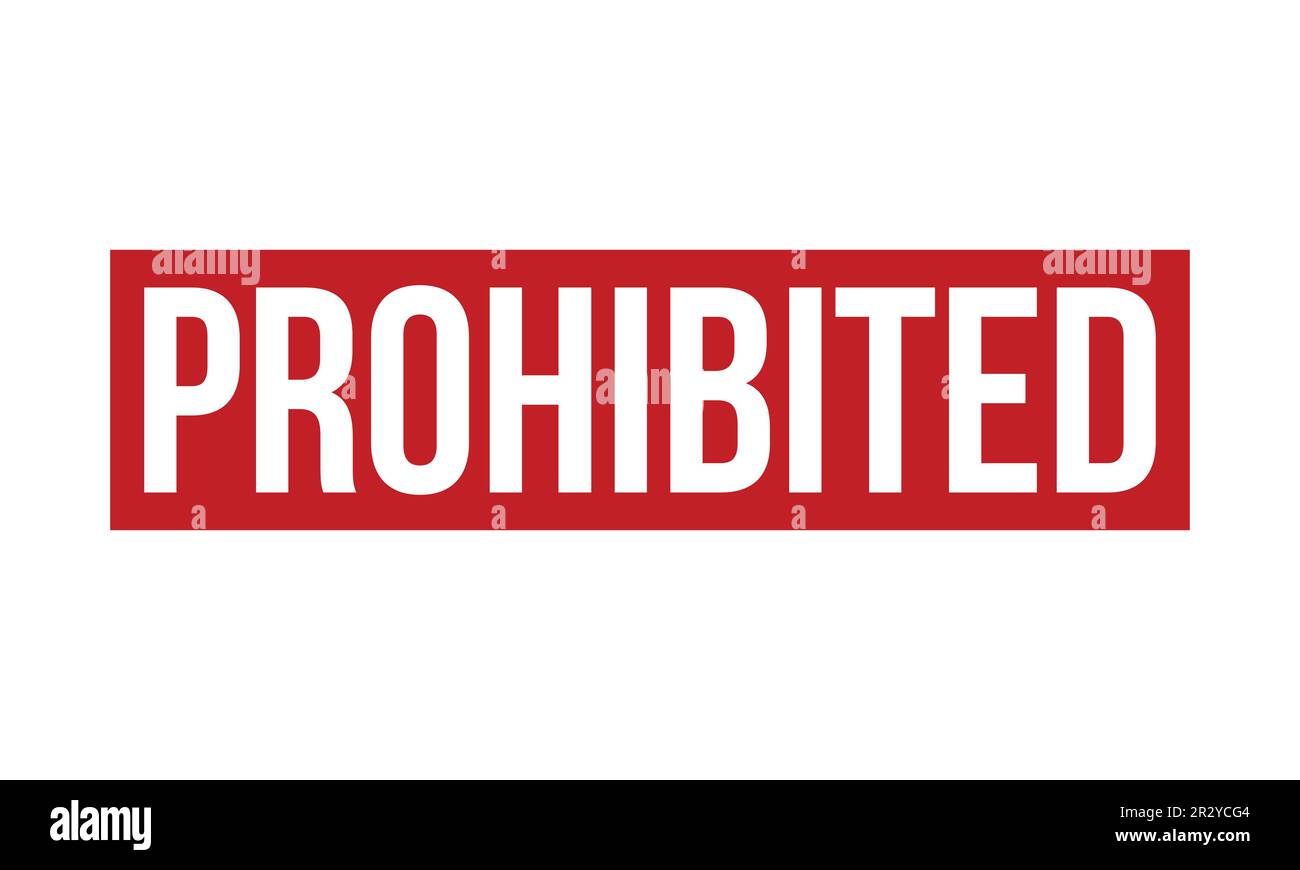 Prohibited seal Stock Vector Images - Alamy