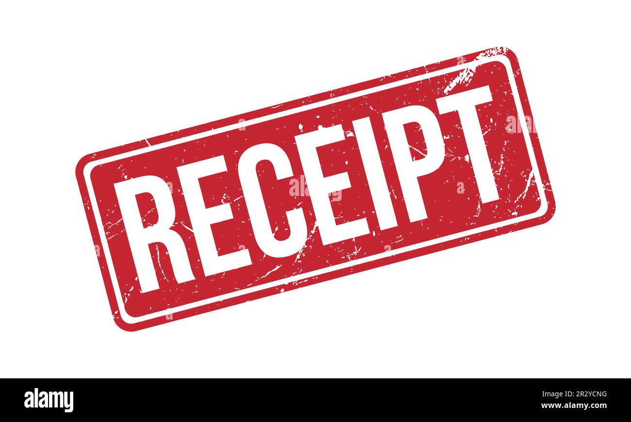 Receipt Rubber Stamp Seal Vector Stock Vector Image & Art - Alamy