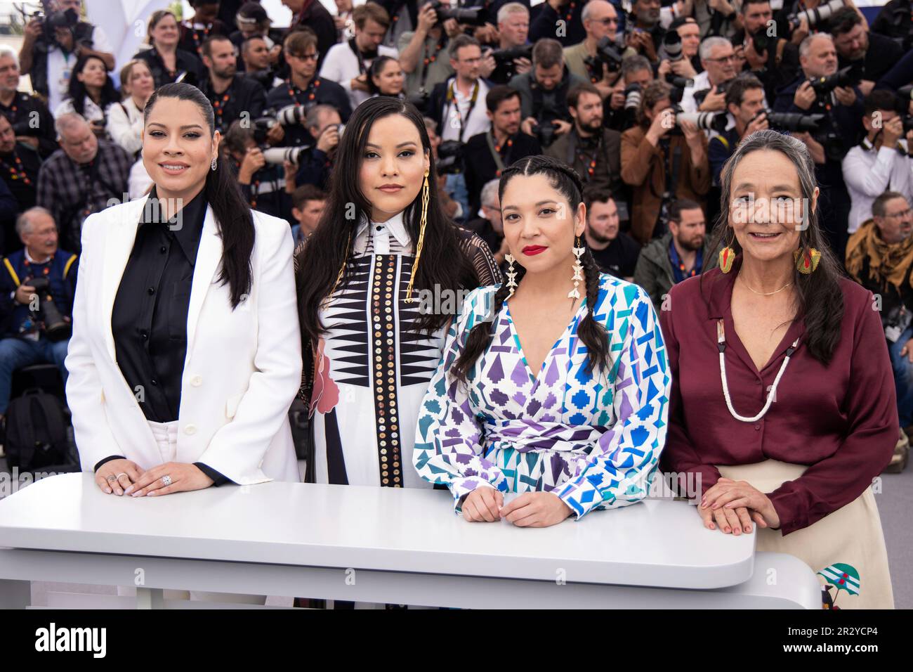 Cara Jade Myers, from left, Janae Collins, Jillian Dion, and Tantoo ...