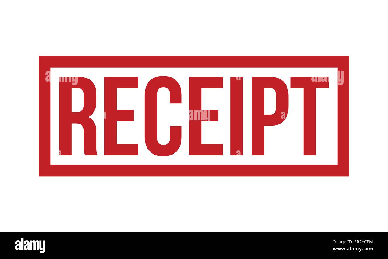 Receipt Rubber Stamp Seal Vector Stock Vector Image & Art - Alamy