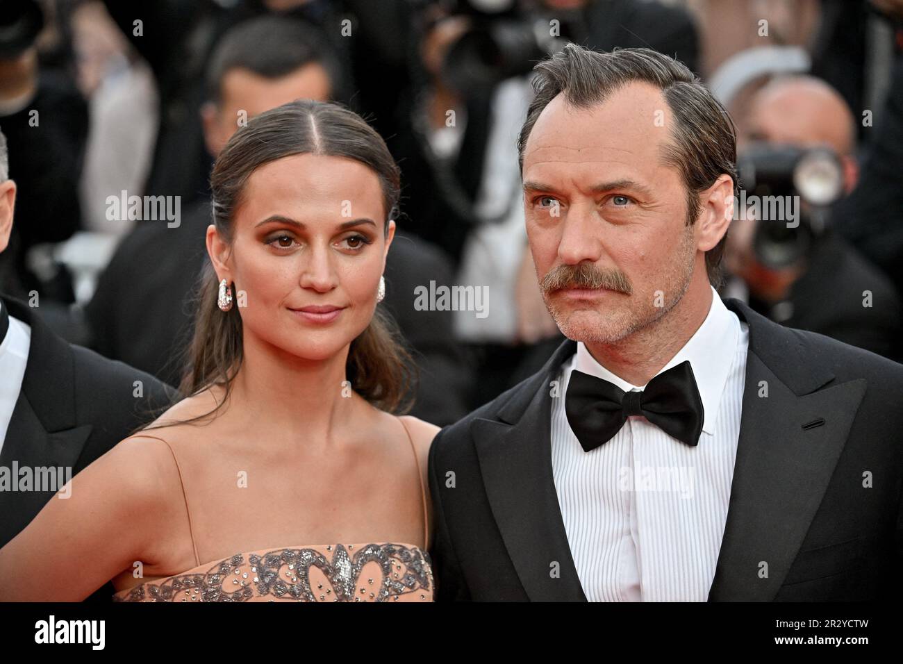 Cannes, France. 21st May, 2023. Alicia Vikander, Jude Law at the ...