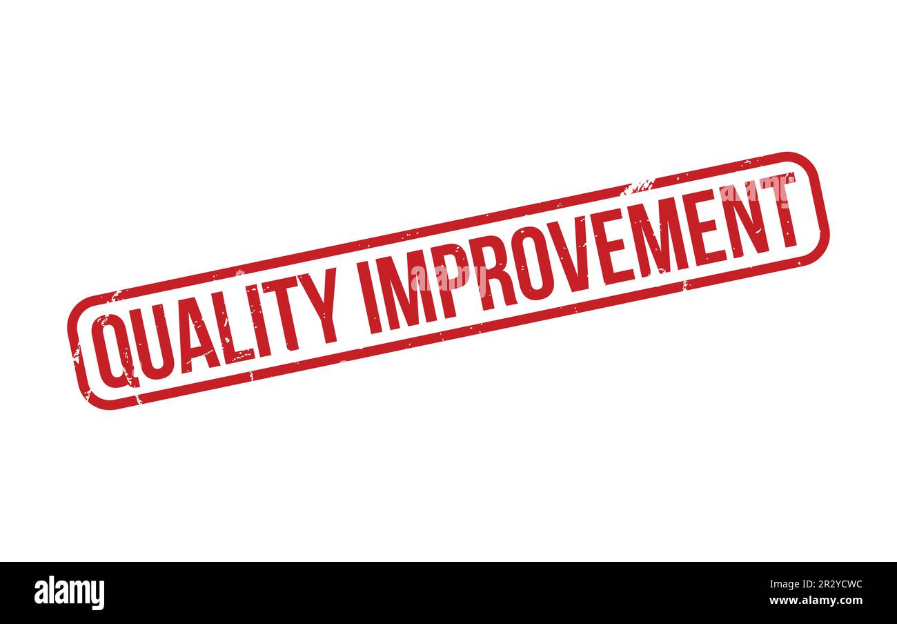 Red Quality Improvement Rubber Stamp Seal Vector Stock Vector Image ...
