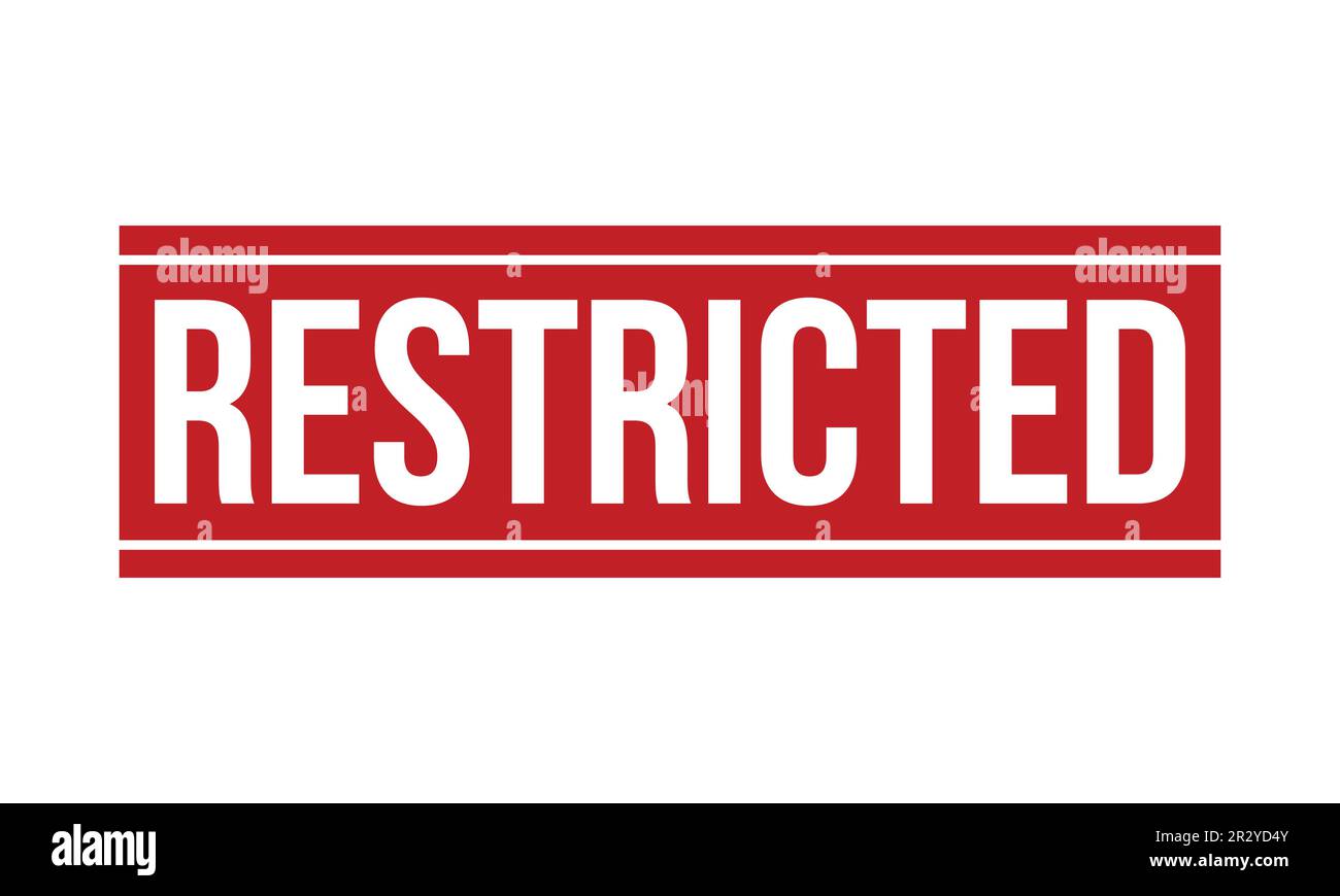 Restricted Rubber Stamp Seal Vector Stock Vector Image & Art - Alamy