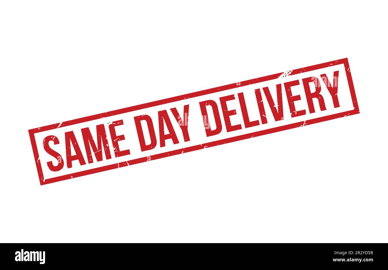 Same day delivery stamp hi-res stock photography and images - Alamy