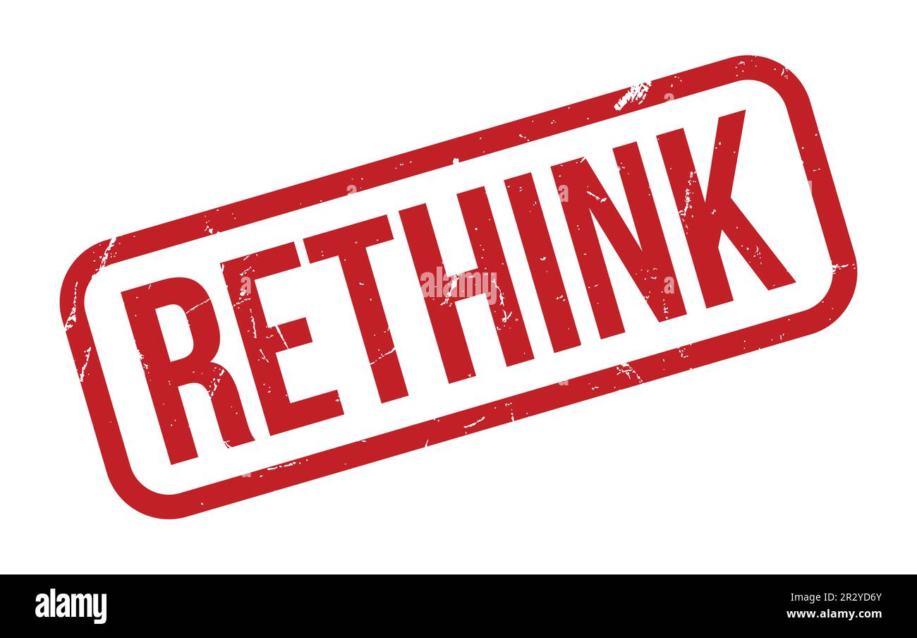 Rethink rubber stamp hi-res stock photography and images - Alamy