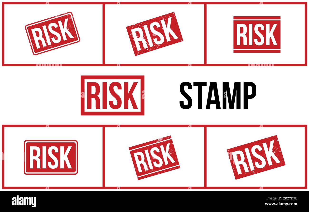 Risk Rubber Stamp Set Vector Stock Vector Image & Art - Alamy
