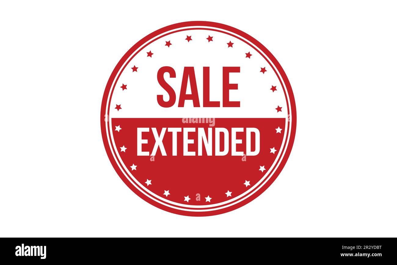 Sale Extended Rubber Stamp Seal Vector Stock Vector Image & Art - Alamy