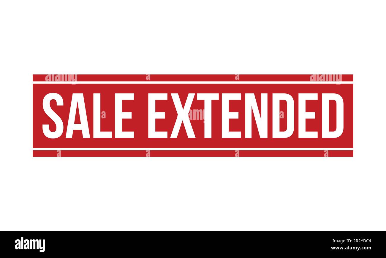 Sale Extended Rubber Stamp Seal Vector Stock Vector Image & Art - Alamy