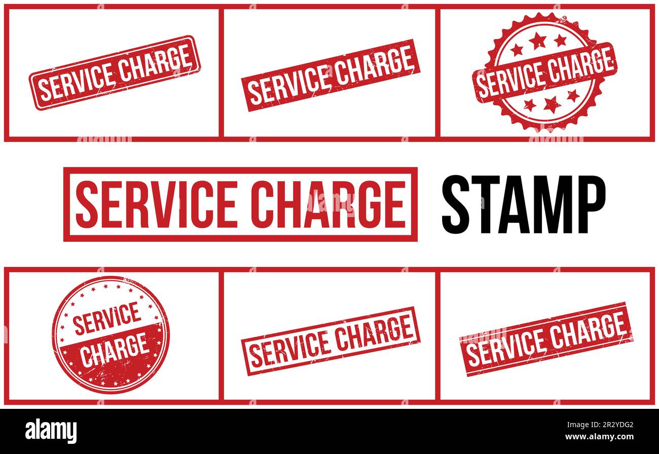 Service charge stamp Stock Vector Images - Alamy
