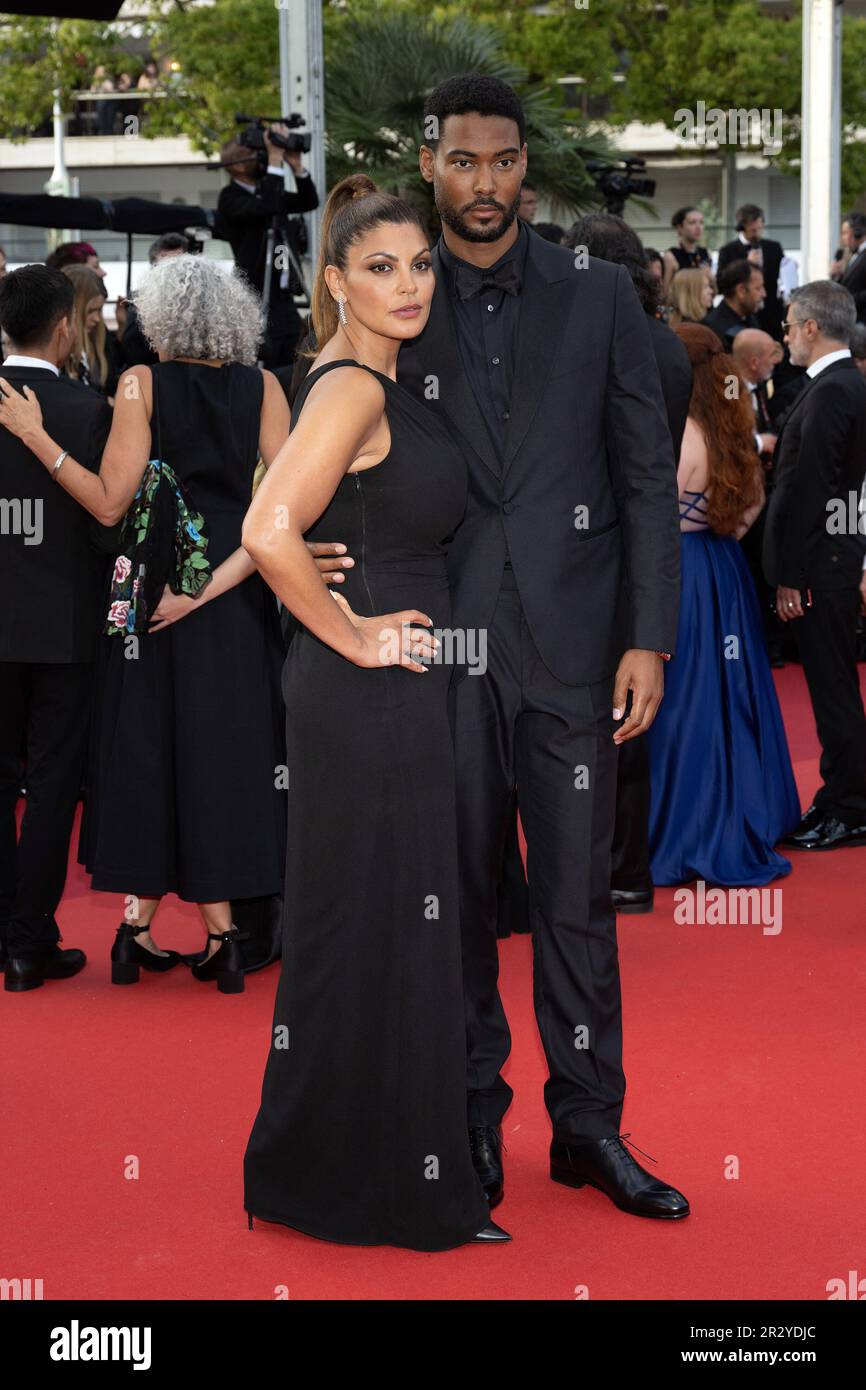 Cannes, France. 21st May, 2023. Djebril Zonga and Nawell Madani attend ...