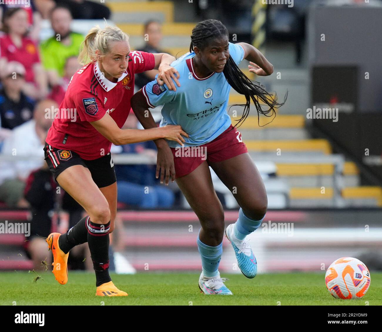 Leigh, UK. 21st May, 2023. Millie Turner #21 of Manchester ...
