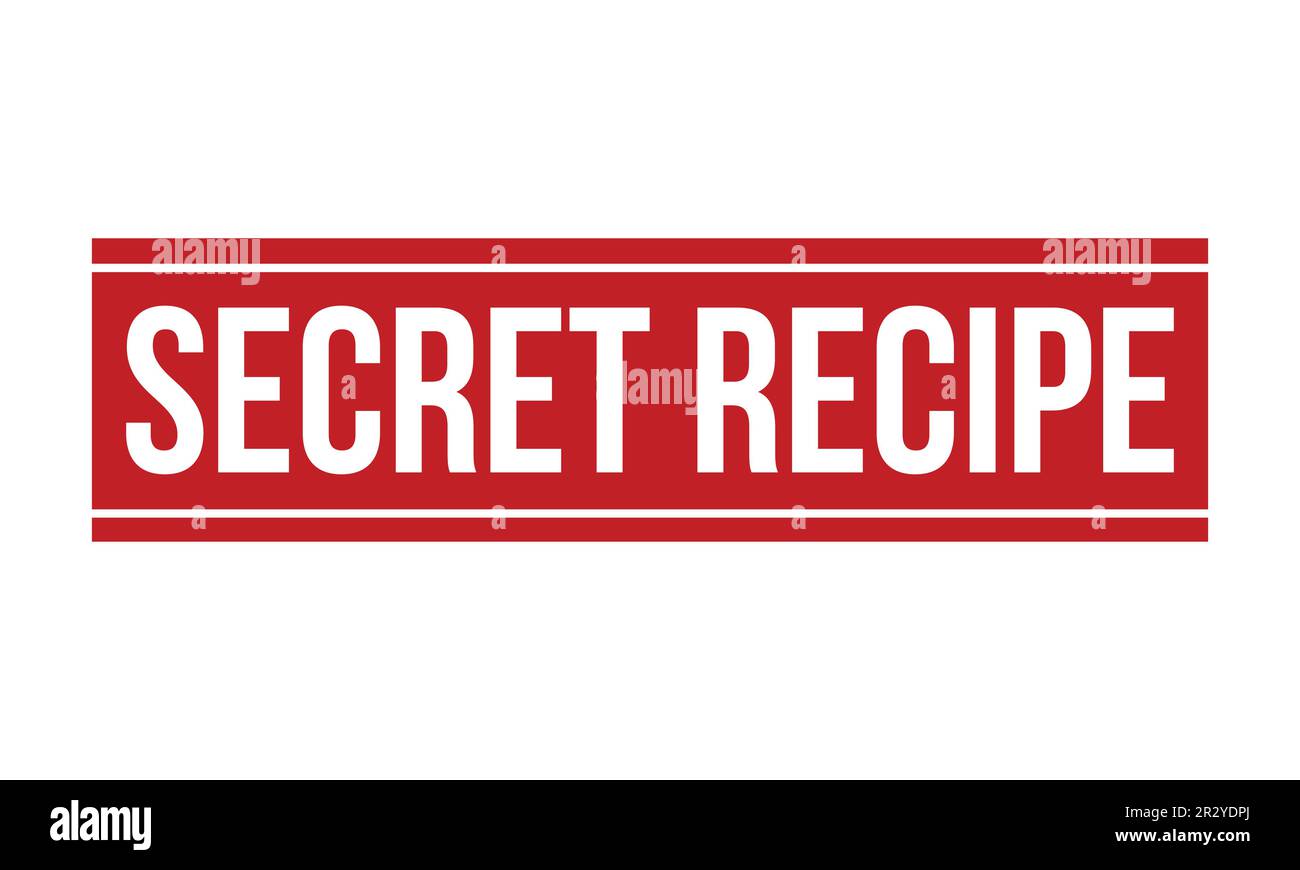 Secret Recipe Rubber Stamp Seal Vector Stock Vector Image & Art - Alamy