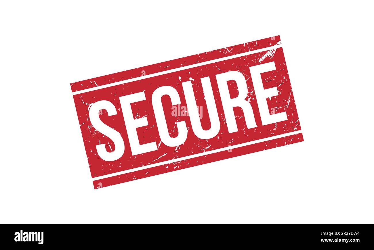 Secure Rubber Stamp Seal Vector Stock Vector Image & Art - Alamy
